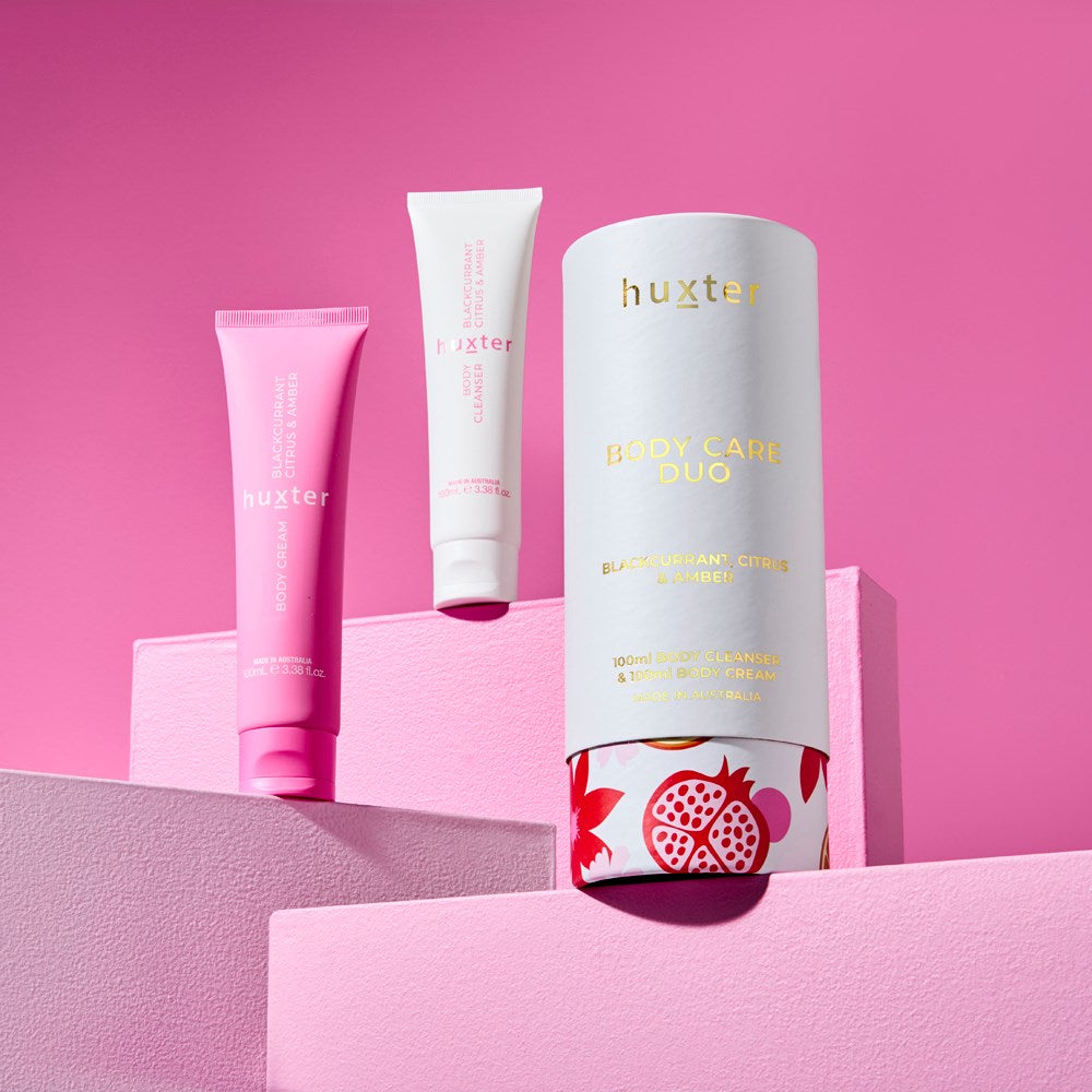 Huxter Body Care Duo - Xmas Flowers Collection -Blackcurrant, Citrus ...