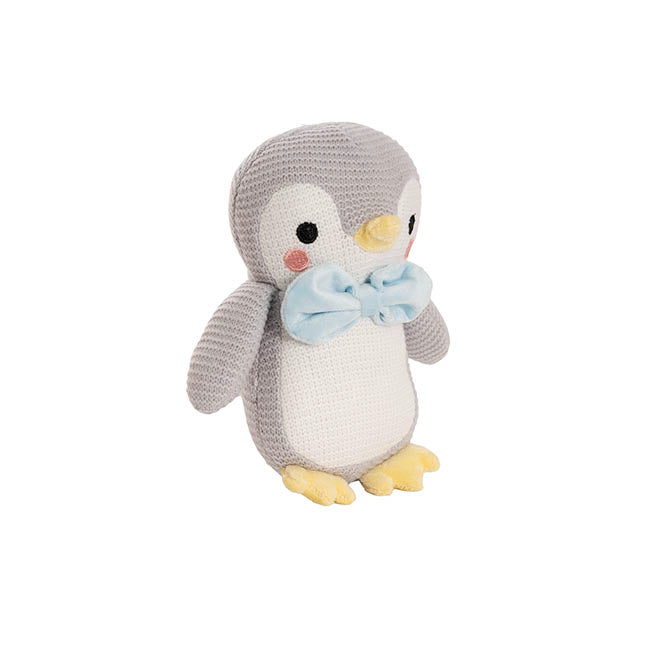 Penguin Peng Knitted Plush Soft Toy Grey – The Empathy Gift Co