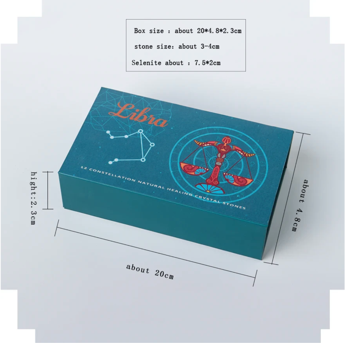 Zodiac Gemstone Guardian Gift Set - 12 Constellations: Capricorn (Dec ...